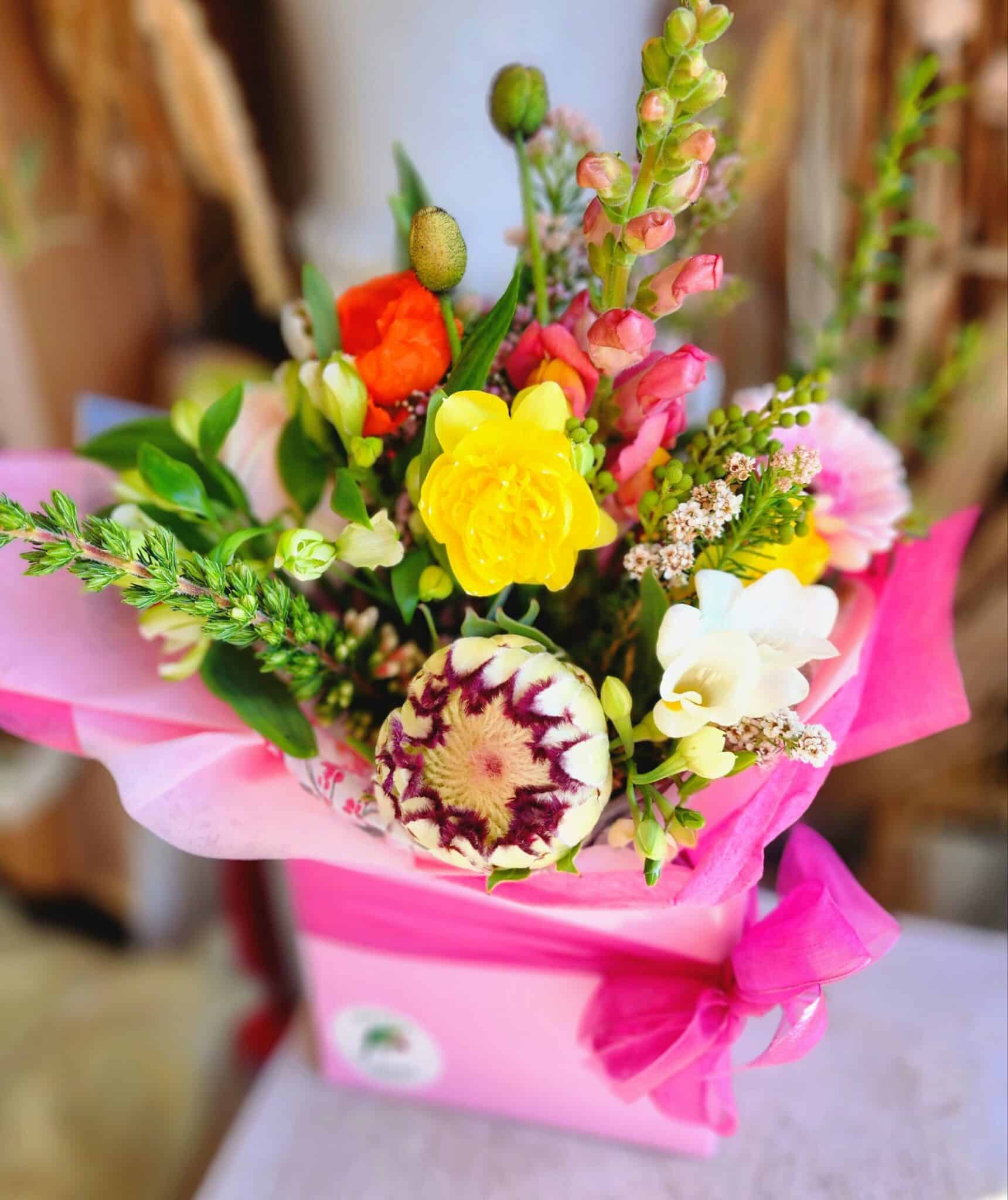 Posy Parcel Box - Kakariki Flowers